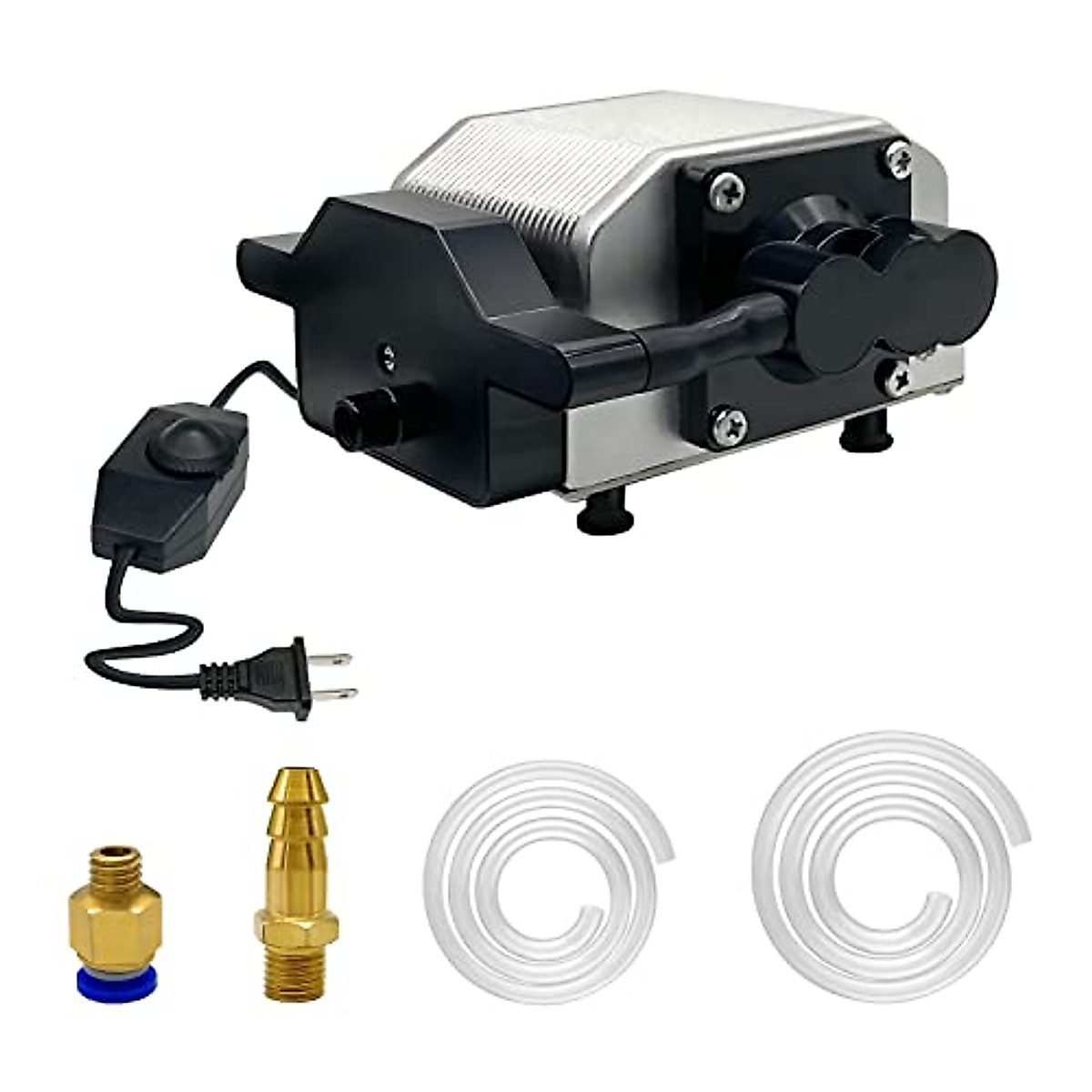 LASER TREE Air Assist, Laser Air Assist Pump for Laser Cutter and Engraver, Adjustable 10-30 L/Min Airflow for Laser Cutting and Laser Engraving, Protect Laser Module Lens, Smooth Edge Clean Cuts