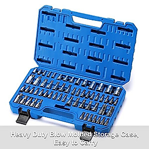 CASOMAN Master Torx Bit Socket and External Torx Socket Set, 60-Piece Set, S2 and Cr-V Steel，E4-E24, T6-T70,TT6-TT70,TP8-TP60