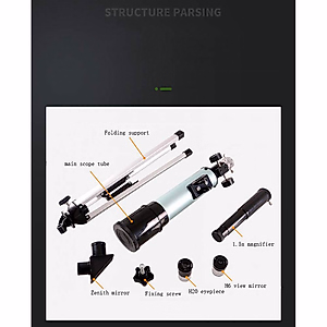 ZZK Astronomical Telescopehigh-Definition Children's Birthday Gift Entry-Level Suitable for Outdoor Watching