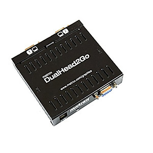 Matrox Genuine DualHead2Go Graphics Splitter Analog USB Powered for Dual Monitors D2G-A2A-IF