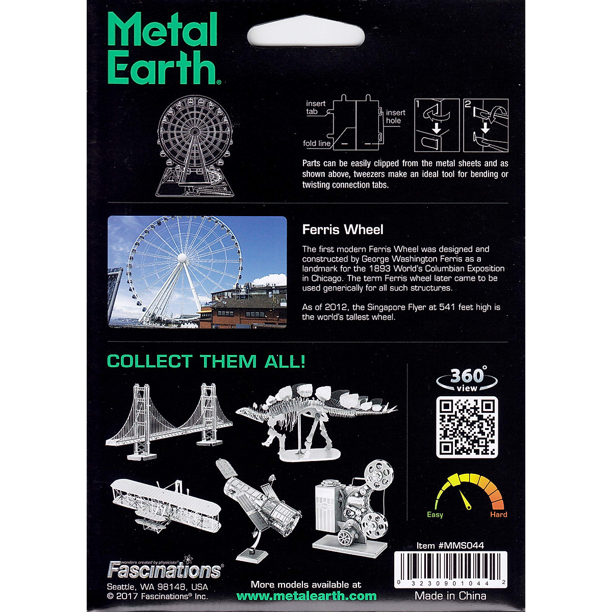 Metal Earth Ferris Wheel 3D Metal Model Kit Fascinations