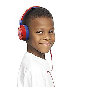 JBL JR 310 - Kids On-Ear Headphones (Red/Blue), Small