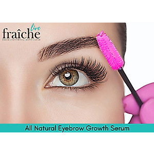 Organic Castor Oil (2oz) + FREE Lash Serum Mascara Starter Kit - USDA Approved Pure Cold Pressed Hexane Free Natural Hair Growth Oil - Live Fraiche Eyebrow Growth Serum & Oil Treatment For Hair