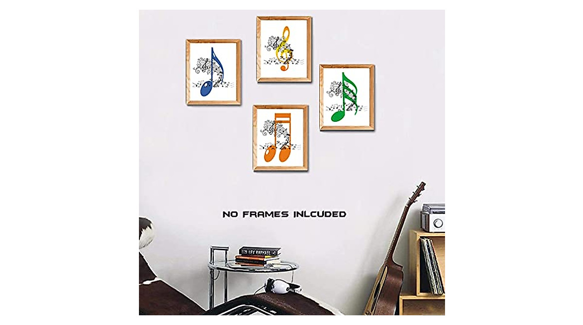 Music Note Wall Decor Canvas Posters | Perfect for Music Lovers