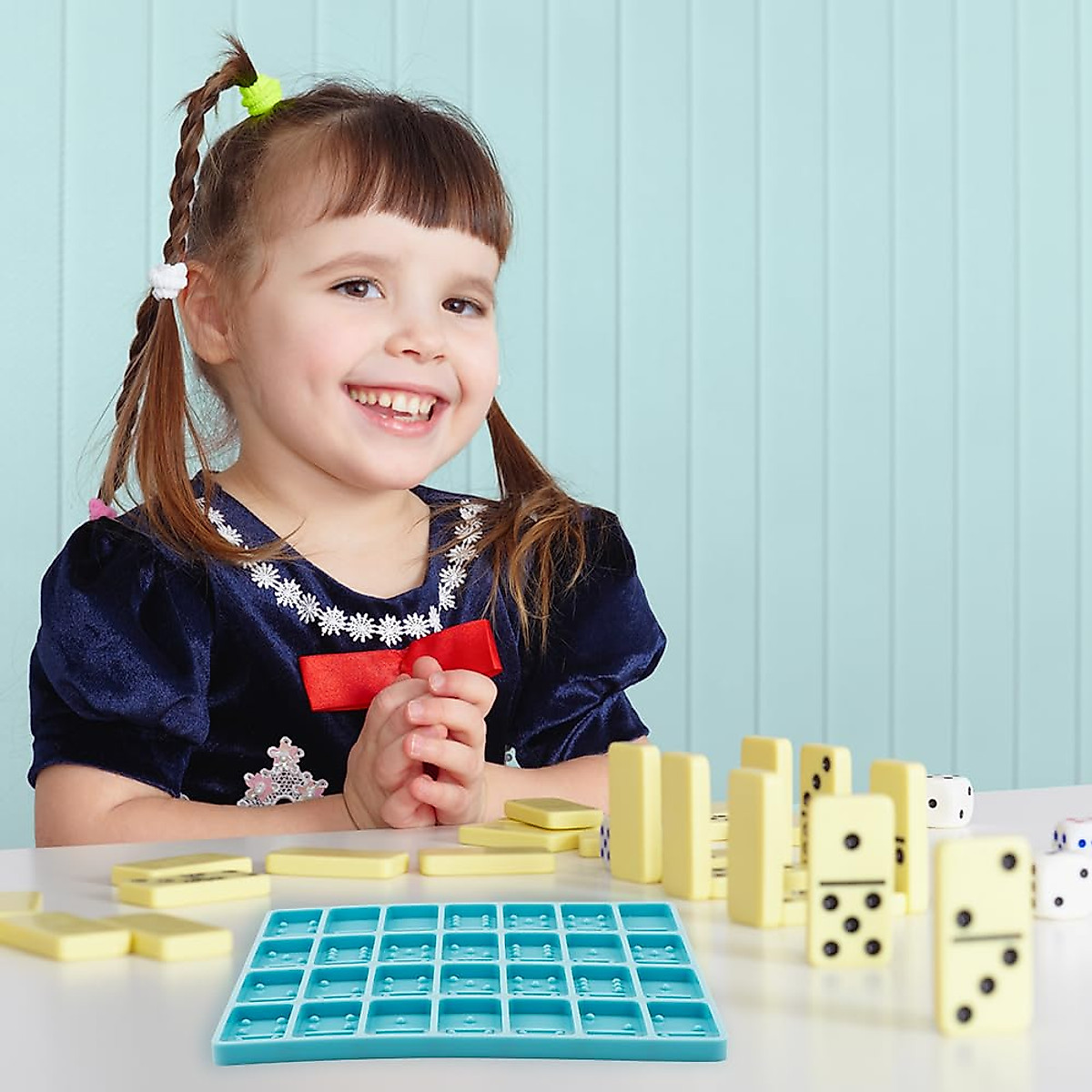 Domino Resin Molds, Domino Molds for Resin Casting, Professional Dominos Molds for Epoxy Resin, Domino Molds Set 28 Cavities, Sturdy Silicone Molds for Domino DIY Pendant Cake Jewelry Making