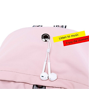 Teen Girl School Backpack USB Charging Port 16 Inch Laptop Bag Travel Daypack