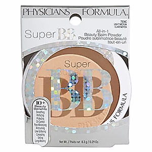 Physicians Formula Super BB Cream All-in-1 Beauty Balm Powder Light/Medium | Dermatologist Tested, Clinicially Tested