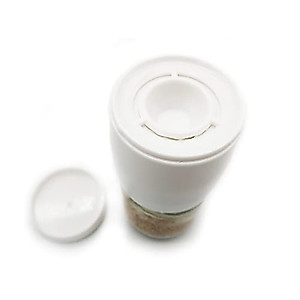 Glass Sesame Seed Grinder, Durable Sesame Mill, (Capacity: About 1oz of Sesame Seeds) Made in Japan (White)