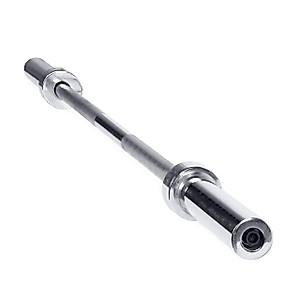 CAP Barbell 6-Foot Solid Olympic Bar, Chrome (2-Inch) - New Version (OBIS-72)