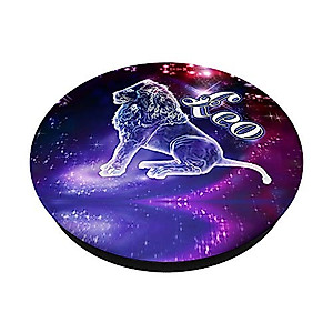 Leo Awesome Zodiac Gift PopSockets PopGrip: Swappable Grip for Phones & Tablets