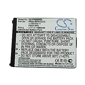 NUBODI Replacement for Battery Sony 1-756-915-11, PRSA-BP9, PRSA-BP9//C(U3) Portable Reader PRS-900, Portable Reader PRS-900BC, PRS-900, PRS-900BC, Ready Daily Edition