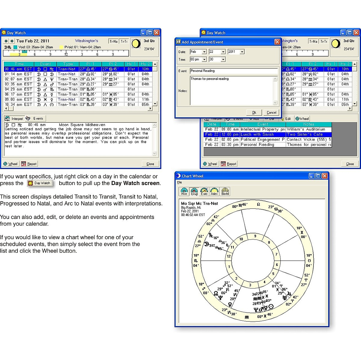 Day Watch – Professional Astrological Calendar & Forecasting software