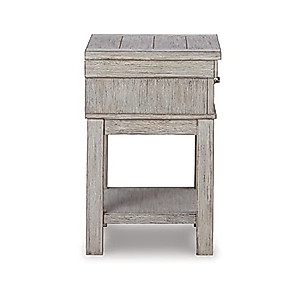 Signature Design by Ashley Hollentown 1 Drawer Night Stand, 20"W x 16"D x 24"H, Whitewash