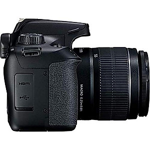 EOS Rebel T100 (EOS 4000D) DSLR Camera w/ 18-55mm DC III Zoom Lens with Pixibytes Deluxe Bundle (Renewed)