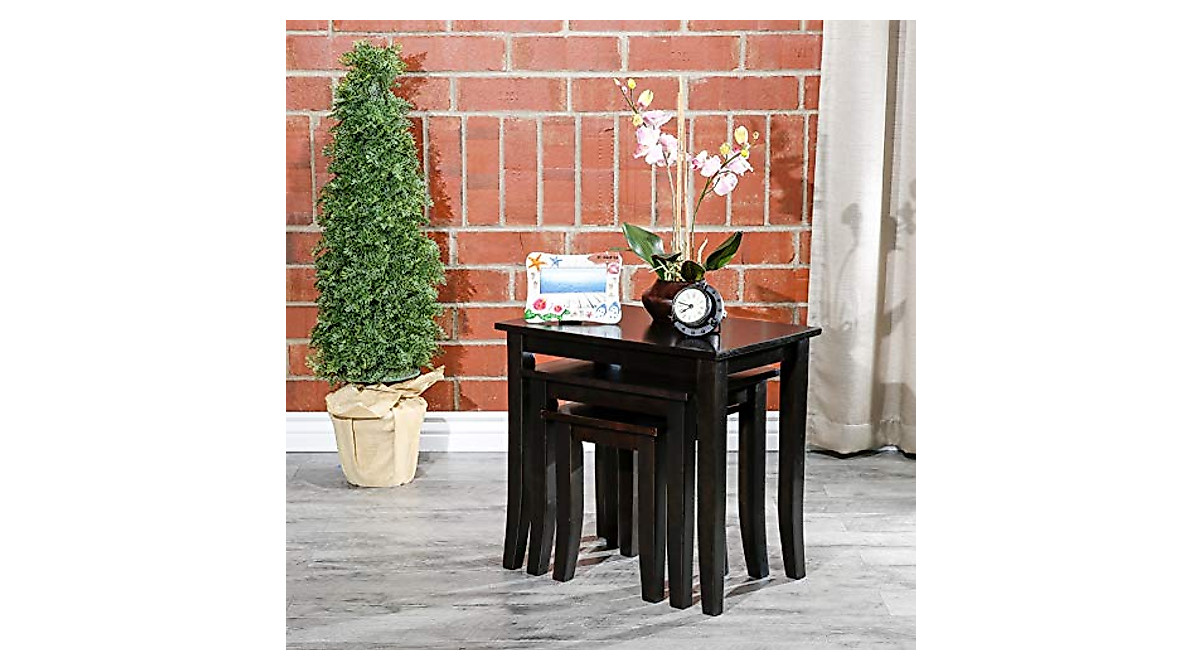 DTY Avon 3-Piece Nesting Tables - Stylish Espresso Space-Savers
