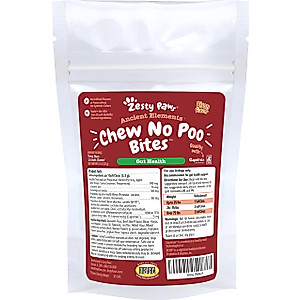 Zesty Paws AE Chew No Poo Bites - Bison - 10 Count