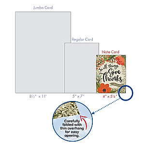 The Best Card Company - Assorted of 10 All Occasions Blank Notecards Box Set 4 x 5.12 Inch w/Envelopes, Floral Scripture Bible Quotes for Women (10 Designs, 1 Each) - Blessings M6634OCB