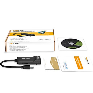 WAVLINK USB 3.0 to HDMI VGA Adapter, USB to VGA HDMI Adapter with Audio Port for Multiple Monitors, Support Windows 11,10, 8.1, 7, XP, and Mac