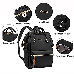 LOVEVOOK Mini Backpack Purse for Women, Small Backpack For Women, Fashion Convertible Daypack with USB Charging Port, Upgrade Black