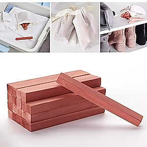 Cedar Blocks for Clothes Storage 85 Cedar Sticks, 100% Aromatic Red Ceder Blocks, Cedar Planks, Cedar Accessories for Closets Storage