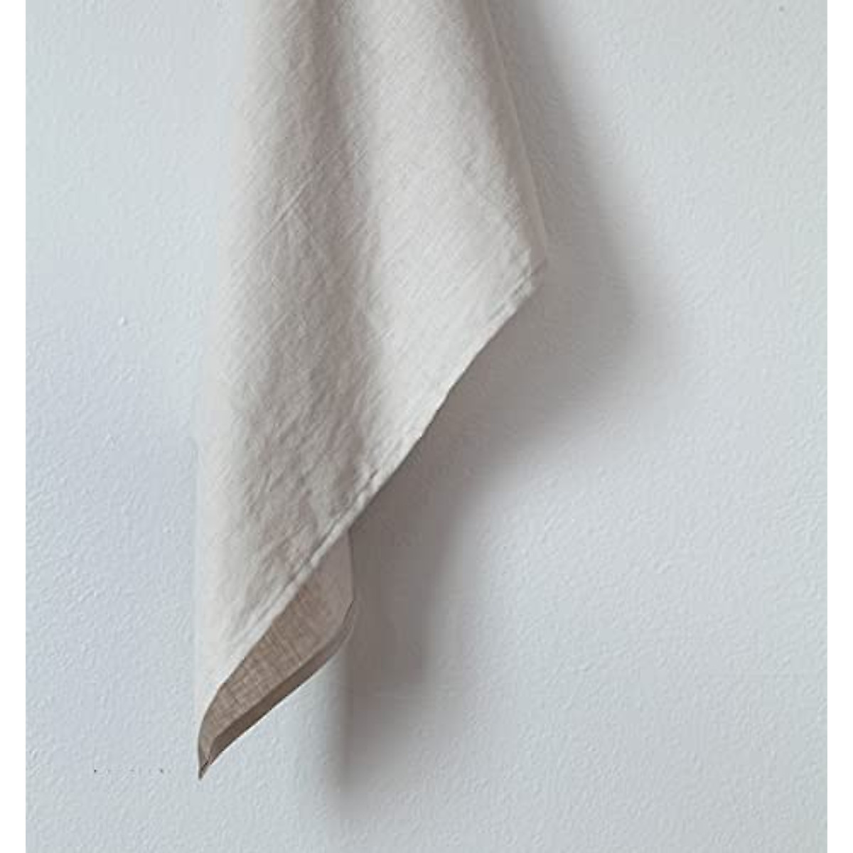 LK PureLife 100% Pure Flax Linen Kitchen Towels-20x27 Inch-Stonewashed Flax Linen-Extra Soft Quick Dry for Tea Towels Dish Towels Hand Towels-Set of 2-Natural