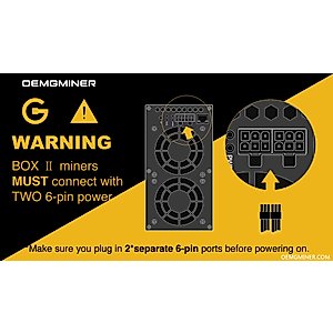 New Goldshell KD Box 2 II KDA ASIC Miner Dual Mode 5TH/s 400W or 3.5TH/s 260W Without PSU Ready to (KD Box II Without PSU)