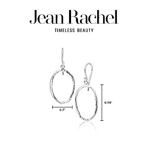 925 Sterling Silver Dangling Hoop Earrings, Stylish and Chic, Hypoallergenic, Nickel and Lead-free, Artisan Handcrafted Designer collection, French Wire Earring Back, Made In Israel, Gift For Women