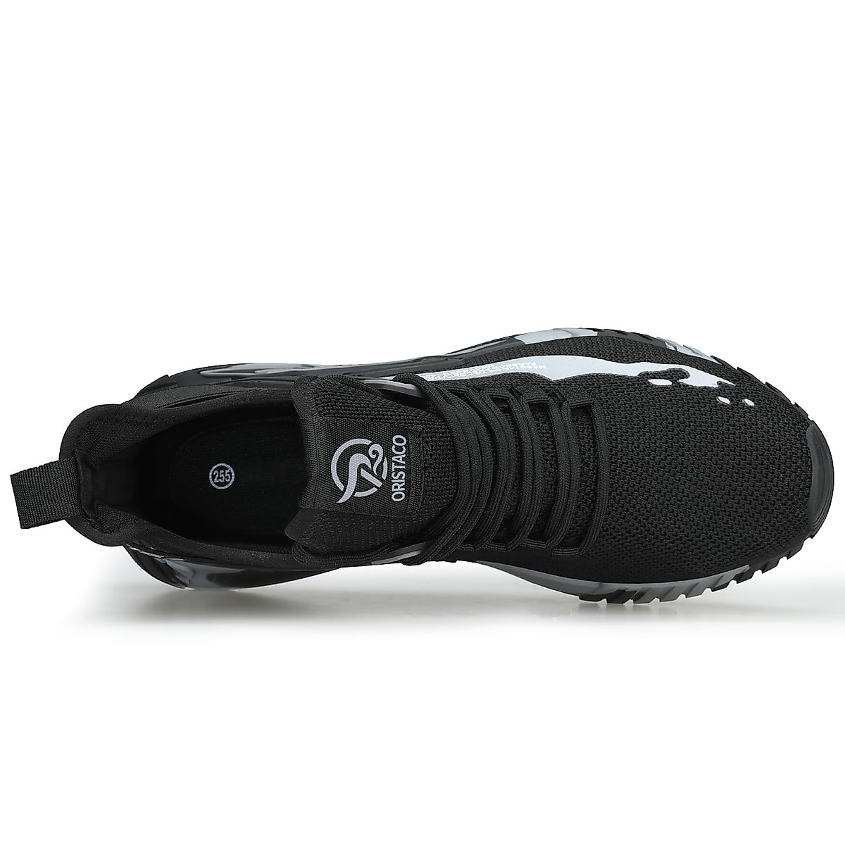 ORISTACO Work Safety Crew Boots Lightweight Breathable Industry Construction Steel Toe Sneakers, 0296 Grey 47