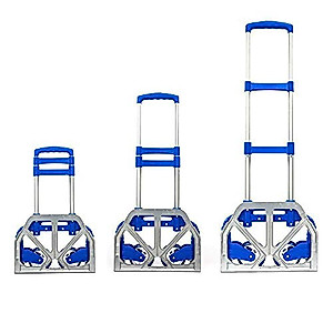 170lbs Cart Folding Dolly Push Truck Hand Collapsible Trolley Luggage Aluminium