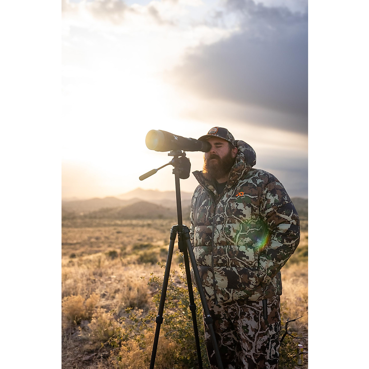 First Lite Men's Chamberlin Down Jacket - Warm Down Insulated Camo Hunting Puffy - First Lite Fusion - Large