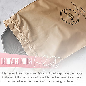 Dr.HOWS Palette Grill Pan, 11 inches Non-Stick Coating grill pan with Carrying pouch for safekeeping, Stove Top, Octagon grill pan, PFOA, PFOS free (Deep pink)