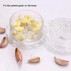 WAZAMA Garlic Mincer 4th Gen - Multifunctional grinder, mincer and chopper for Garlic, Green Chili, Herbs, Nuts and Ginger, Easy to clean.