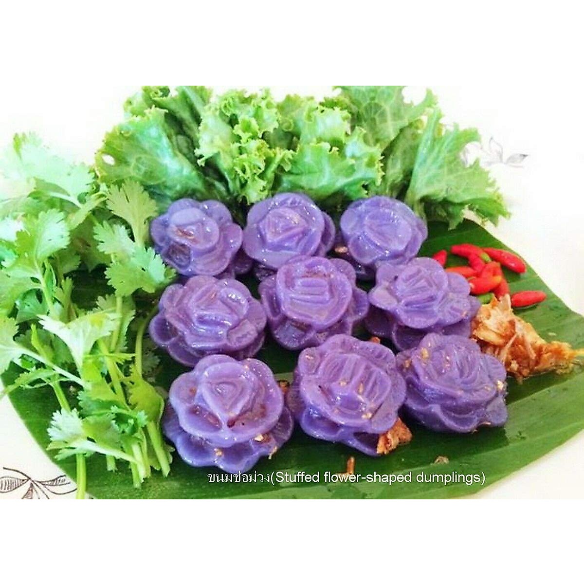 2 Pcs Pastry Tongs Thai Dessert Chor Muang Flower Shaped Dumpling Cooking Gadget Traditional