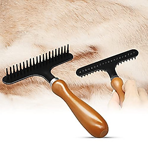 Carpet Rake, Hand Held Carpet Rake for Matted Carpet Comb Carpet Groomer Rake Carpet Rake for Matted Carpet, Portable Shag Rug Rake Carpet Rake to Fluff Carpet for Making Carpets Fluffy