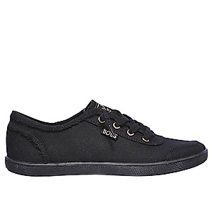 Skechers womens Bobs B Cute Sneaker, Black/Black, 8 US
