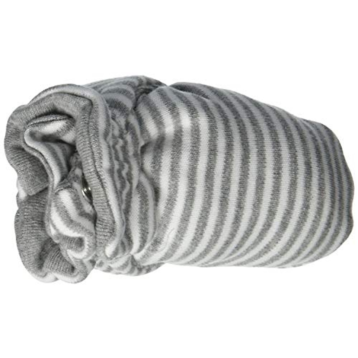 Burt's Bees Baby Baby Organic Cotton Newborn Essentials Shoes, Gender Neutral Color for Ages 0 to 9 Months Old Slipper Sock, Heather Grey Stripe, 3 Unisex Infant