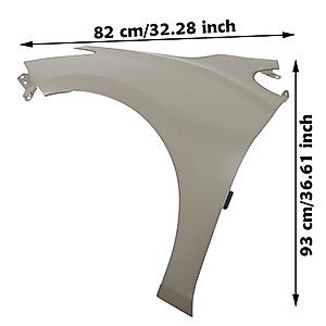 YYCKE Front Fender Compatible With 2016-2019 Chevrolet Cruze Primed Steel Driving side 84259707