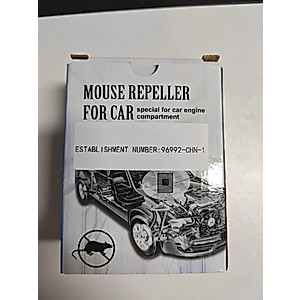 2024 Upgraded Car Mouse Repellent Under Hood Mouse Repellent for Cars with Ultrasonic Strobe Light to Scare Away Rodent Squirrel Repellent for CarEngine Truck RV Warehouse Vehicle Protection(2 Pack)