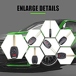 SCITOO 1pc 3 Buttons Key Fob Keyless Entry Remote fit for Honda for Pilot 2005-2008 35111-S9V-325-2 1788A-FWB1U545-2 433Mhz