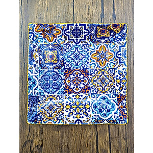 Portuguese Pottery Alcobaça Ceramic Small Serving Dish Yellow - Set of 2