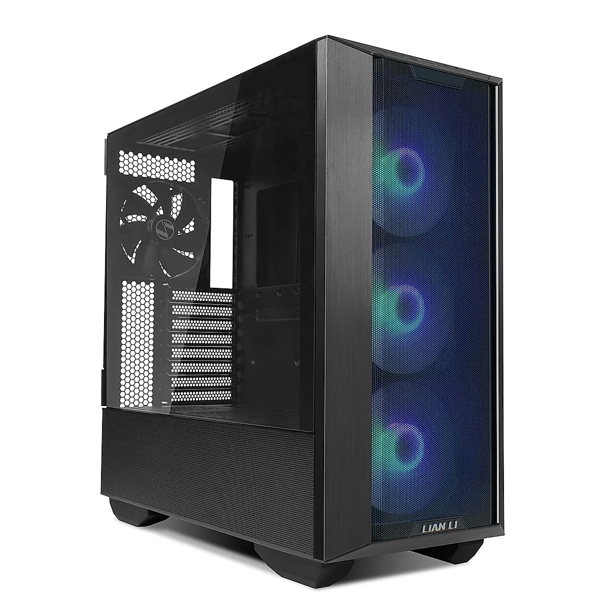 LIAN LI LANCOOL III E-ATX PC Case, Spacious RGB Gaming Computer Case with Hinged Tempered Glass Doors, Fine Mesh Panels, 4x140mm PWM Fans Pre-Installed High Airflow Chassis (Black)