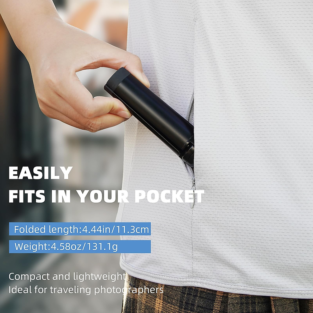 HeiyRC Mini Vlog Tripod for DJI Pocket 3 OM 4 5 Osmo Mobile 2 3, for GoPro 13 Max Hero, for Insta360 X3 X4 X2, ZHIYUN Smooth Hohem Feiyu Stabilizer DSLR Camera Desktop Tabletop Stand Grip Accessories