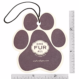 One Fur All Pet House Car Air Freshener - Evergreen Forest Pack of 4 - Non-toxic Car Air Freshener - Pet-Friendly Air Freshener For Small Spaces & Car - Hanging Odor Eliminating Air Freshener