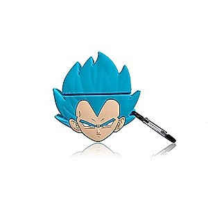 Used forAirpod Pro Charging Case Cover , Cute Cartoon Anime AirPod Case ,Silicone Airpod Cover with Keychain (Blue/Pro)