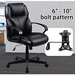 Skelang Tilt Control Mechanism Replacement, Office Chair Tilt Base Control Lift Mechanism, Swivel Base Plate Control Seat Mechanism, Mounting Hole Dimension: 10.2"×6"(L×W)
