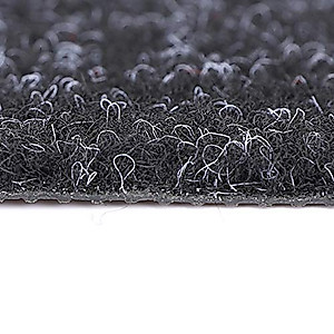 Houseables Urinal Mats, Floor Pads, 12 Pack, 17.25" x 20.5", Black, Blue, Homeplate, Polypropylene Fibers, Disposable, Splash Mat, Pee Pad, for Men’s Bathroom, Urine, Restroom, Eliminating Odor