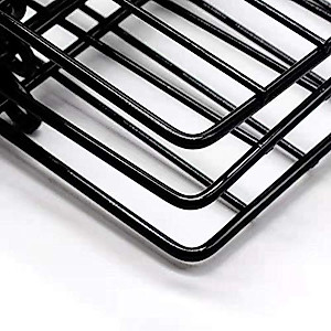 Stackable 3-Tier Cooling Rack for Cookies, Cakes, Bread, Pizza and Other Baking Stuff Cooling and Drying, Painting Drying and more- Wire Racks Set of 3 Cooling & Drying Racks, Heavy Duty, Black