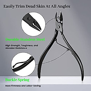 Manicure Set, 21 in 1 Manicure Kit Pedicure Kit Professional Nail Clipper Set Nail Kit For Women Men - Black