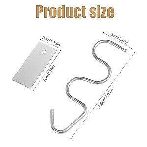 Peanut Butter Stirrer and Scraper, Stainless Steel Peanut Butter Mixer Nut Butter Stirrer Tool for 12-30OZ Jars Suitable for Mixing Various Peanut Butter & Jam