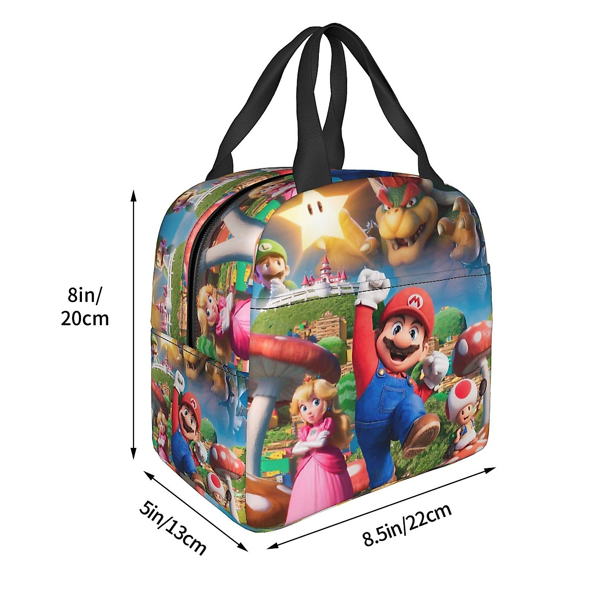 Awetmud Cartoon Lunch Box Portable Lnsulation Multifunctional Lunch Bag For Office Work Picnic